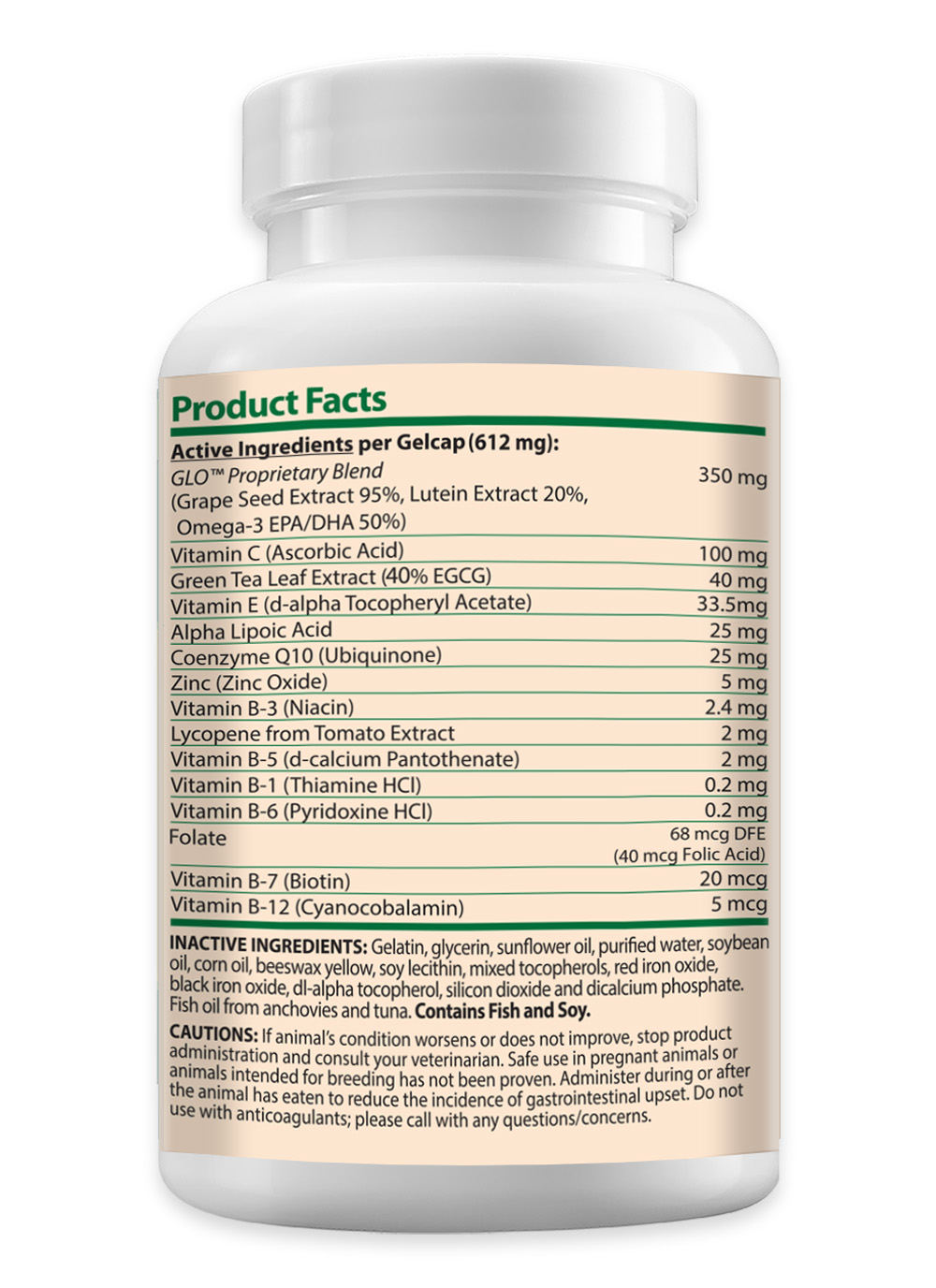 Ocu-GLO® Gelcaps for MEDIUM to LARGE Dogs (90ct) | Animal Necessity