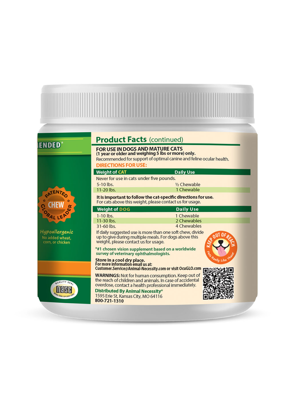 Ocu-GLO® Chewables (30ct) | Animal Necessity